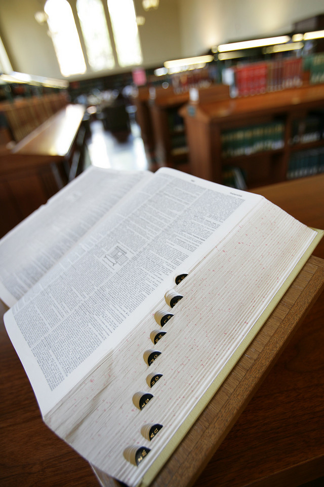Book inside Powell Library—-Photo Credit: Stephanie Diani – UCLA Bruin Blog
